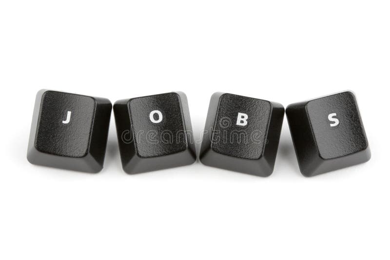 Jobs Button on Computer Keyboard Stock Image - Image of concept ...