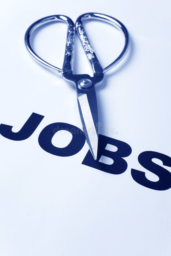 Jobs Cut stock photo. Image of scissors, loss, issues - 8644564