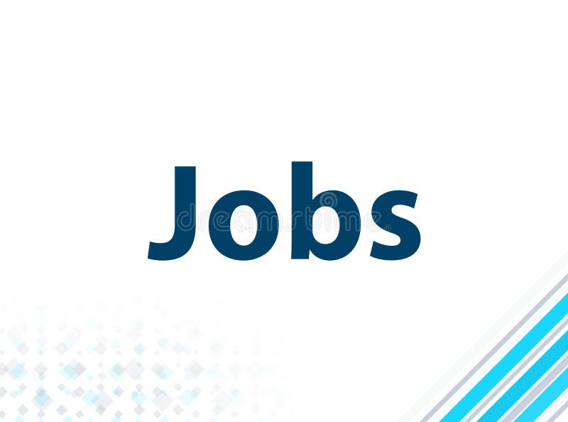 Jobs Modern Flat Design Blue Abstract Background Stock Illustration ...