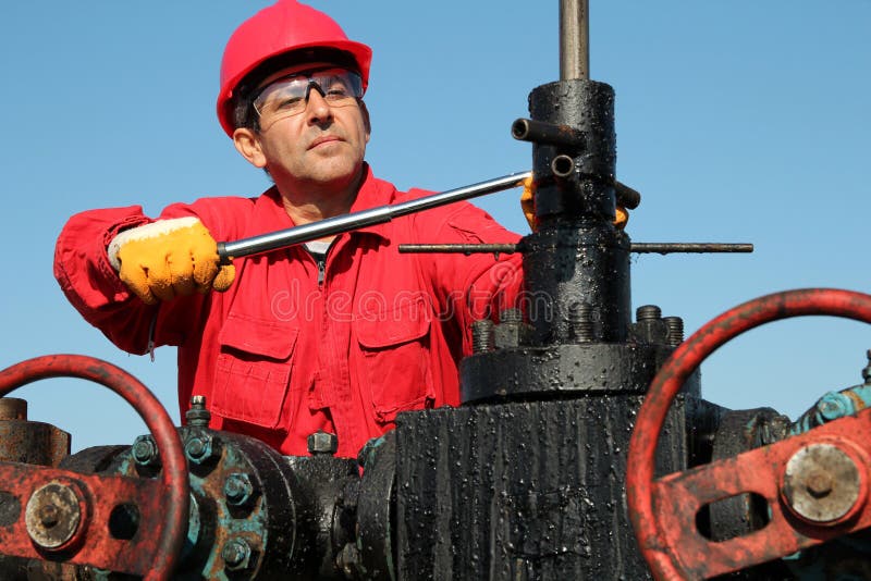 Jobs with the Oil and Gas Industry. Stock Image - Image of handsome ...