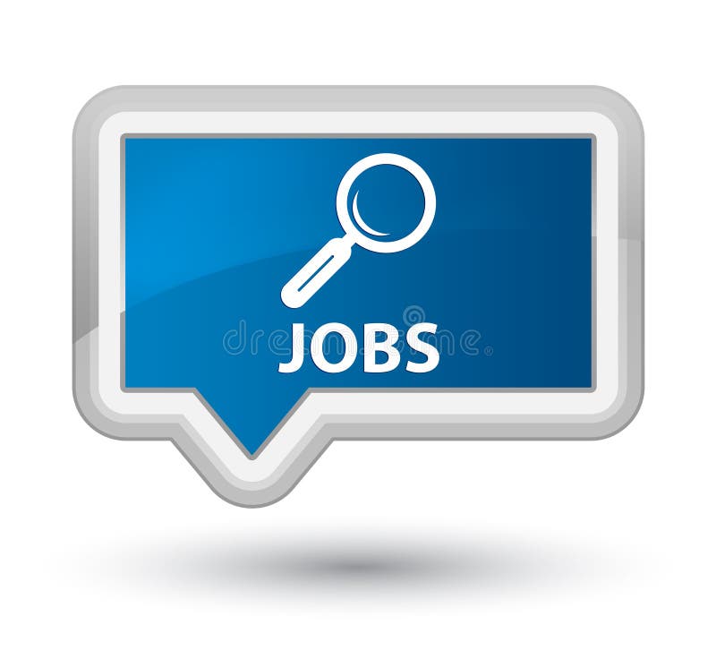 Jobs Prime Blue Banner Button Stock Illustration - Illustration of ...