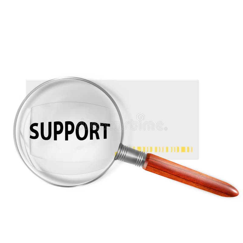 Jobs symbol with lupe stock photo. Image of glass, focus - 25939804