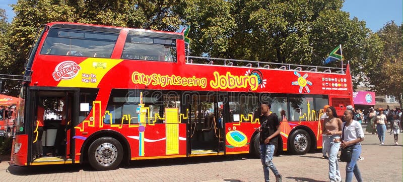 Joburg City Sightseeing Red Bus Editorial Image - Image of sightseeing ...