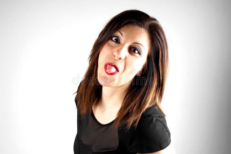 Jocking lady stock image. Image of laugh, model, beautiful - 52722499