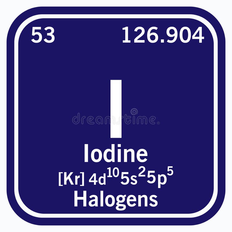 Jod-Periodic-Tabelle Der Elements Vector-Abbildung 10 Vektor Abbildung ...
