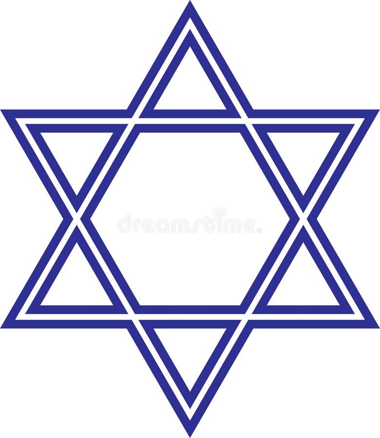 Jodenster vector illustratie. Illustration of ster, judaïsme - 23211949