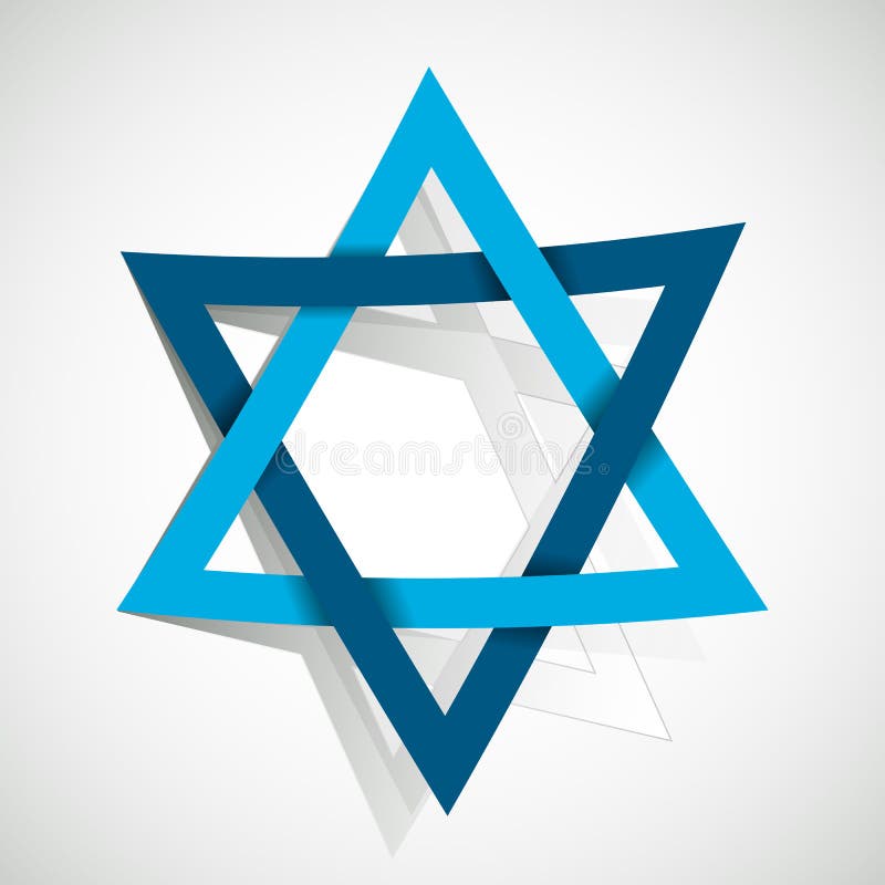 Jodenster vector illustratie. Illustration of ster, judaïsme - 23211949