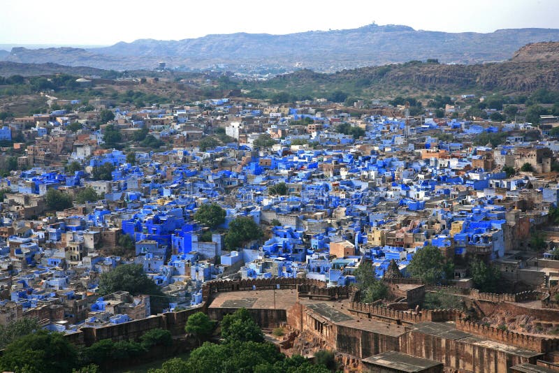 Jodhpur the Blue City in Rajasthan in Indi Stock Photo - Image of ...