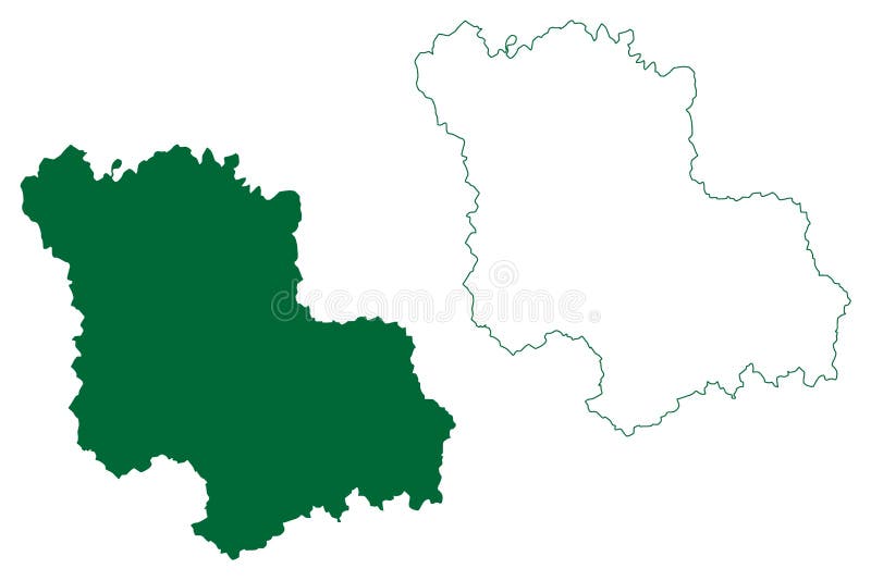 Jodhpur District Rajasthan State, Republic of India Map Vector ...