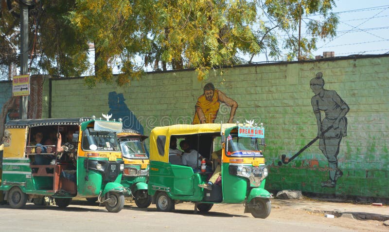 An Auto Rickshaw is a Motorized Version of the Pulled Rickshaw ...