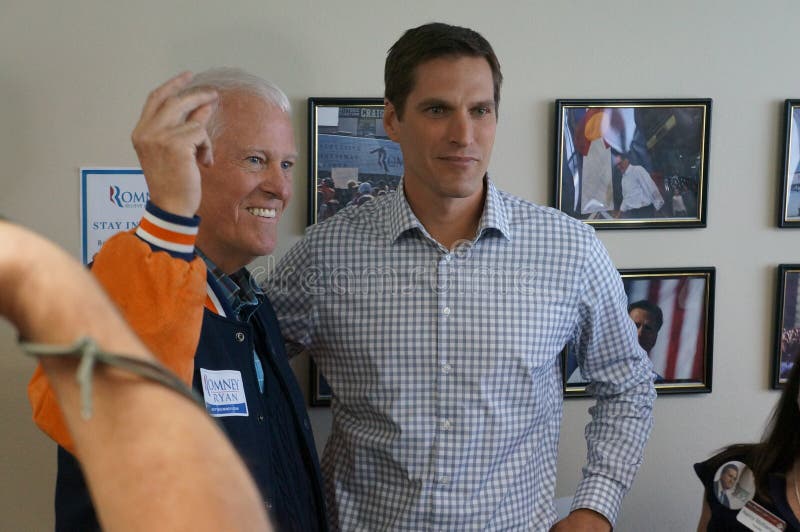 Joe Coor s and Josh Romney editorial stock photo. Image of republicians ...