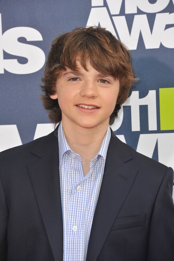 Joel Courtney editorial stock photo. Image of june, awards - 27158398