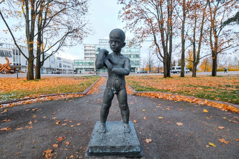 Posture Statue - Ryhtipatsas, Sculptor Uno Aro, 1957 Editorial Stock ...