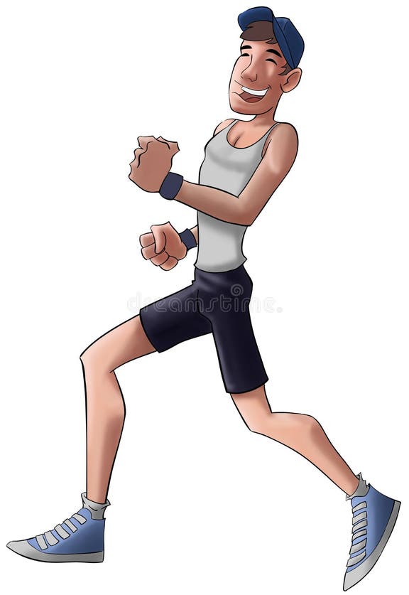 Funny Cartoon Jogger Stock Illustrations – 280 Funny Cartoon Jogger ...