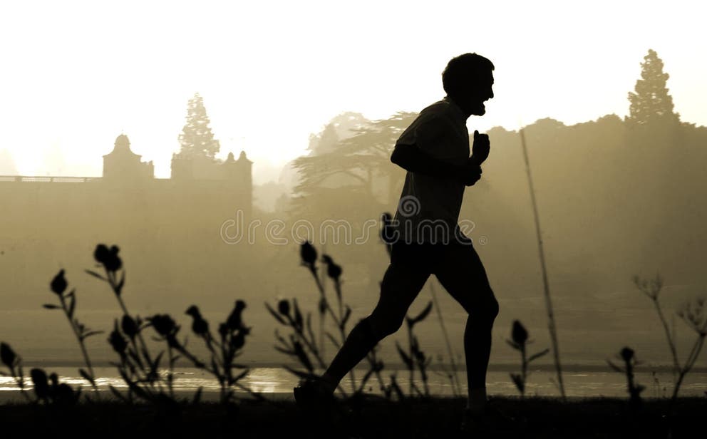 Jogger stock image. Image of male, rural, jogging, college - 223761