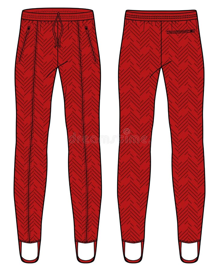 Track Pants Template Stock Illustrations – 547 Track Pants Template ...