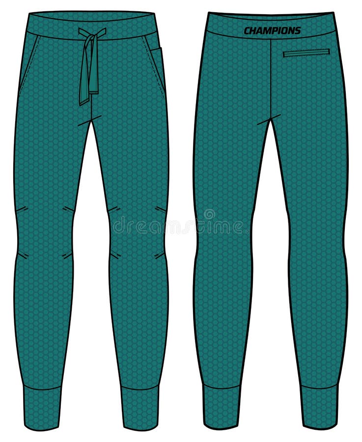 Pant Fashion Flat Sketch Template Stock Illustrations – 140 Pant ...