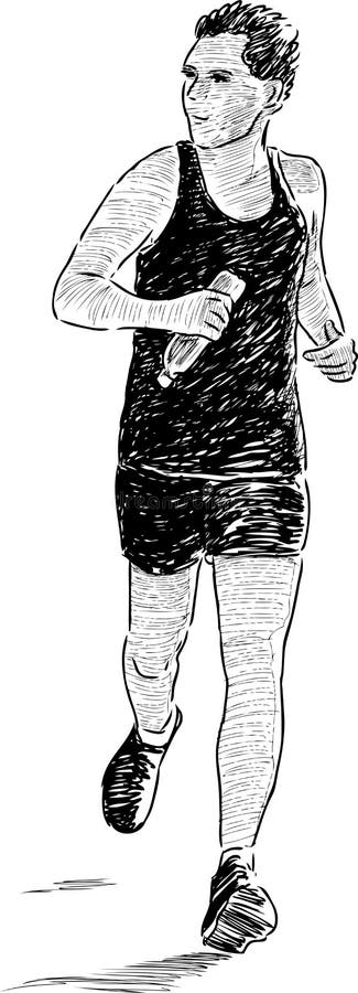 Jogger stock vector. Illustration of hand, life, person - 33705666