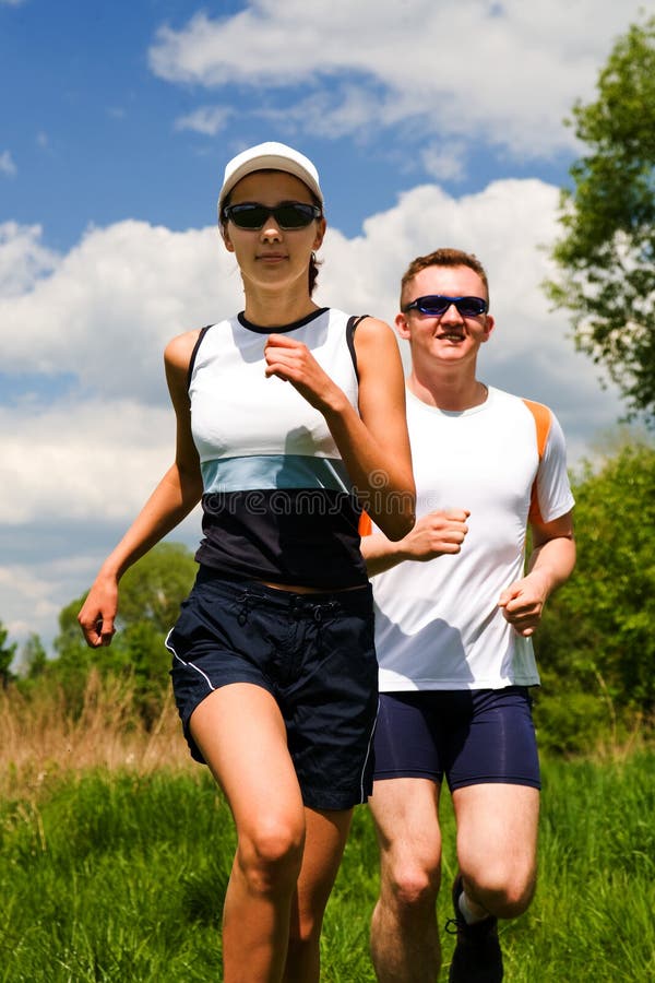 Jogging stock image. Image of running, people, nature - 7883089