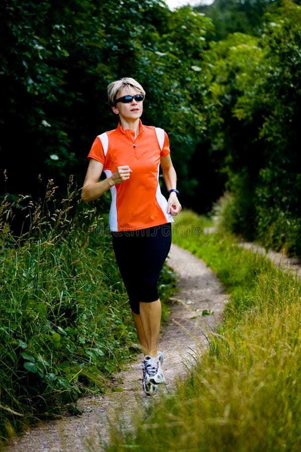 Teenage Girl Jogging stock image. Image of health, girl - 7724883
