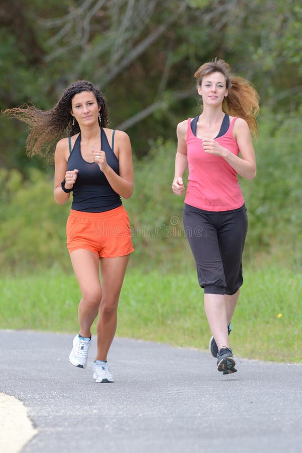 Jogging with the coach stock image. Image of drill, motivation - 117483687