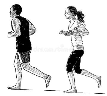 Run Couple Stock Illustrations – 4,948 Run Couple Stock Illustrations ...