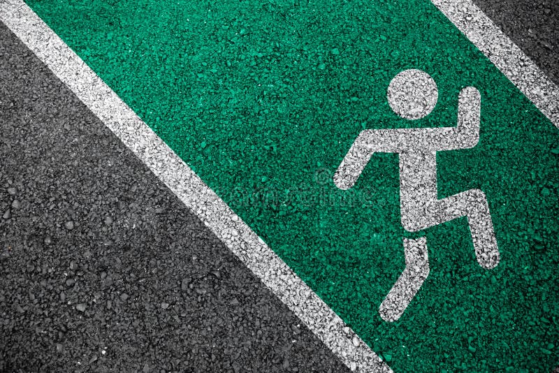 Jogging Lane Asphalt Texture Stock Photo - Image of heat, road: 63444378