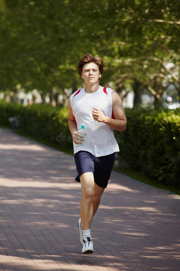 Jogging man stock photo. Image of park, moving, attractive - 22465274
