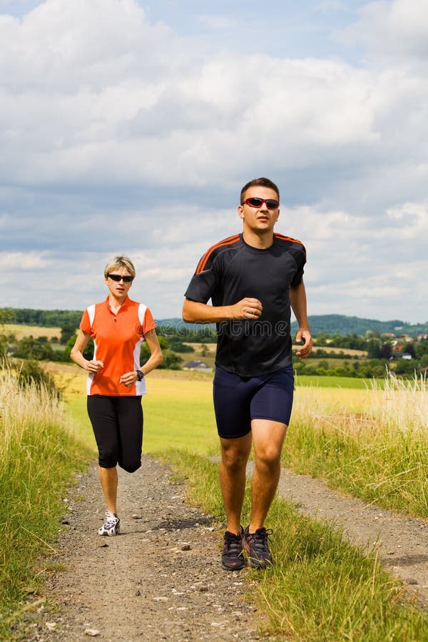 Jogging people 2 stock photo. Image of outdoors, summer - 5681184