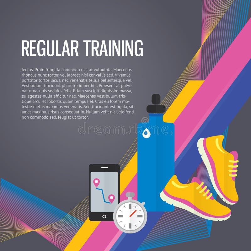 Jogging Sport Gym Background about Regular Stock Vector - Illustration ...