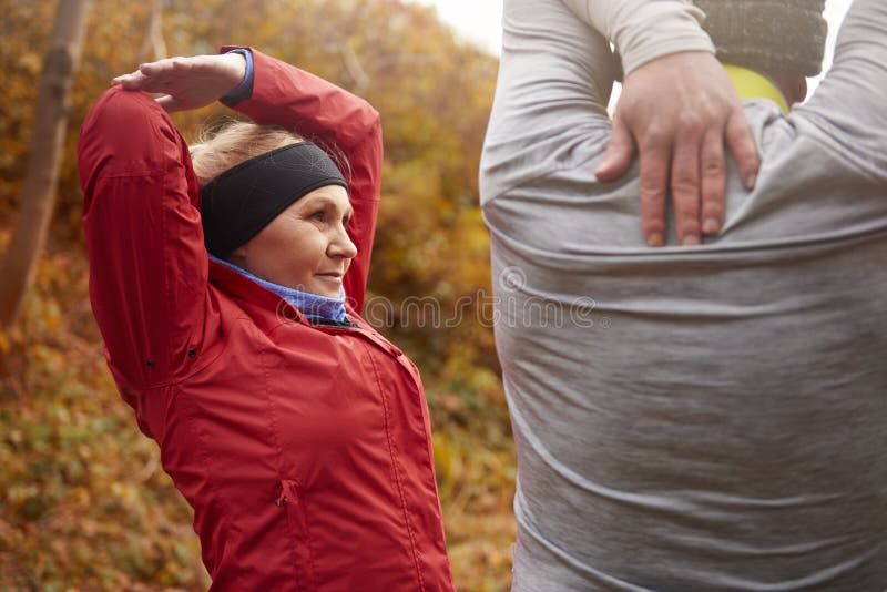 Jogging Time during the Autumn Stock Image - Image of healthiness, path ...