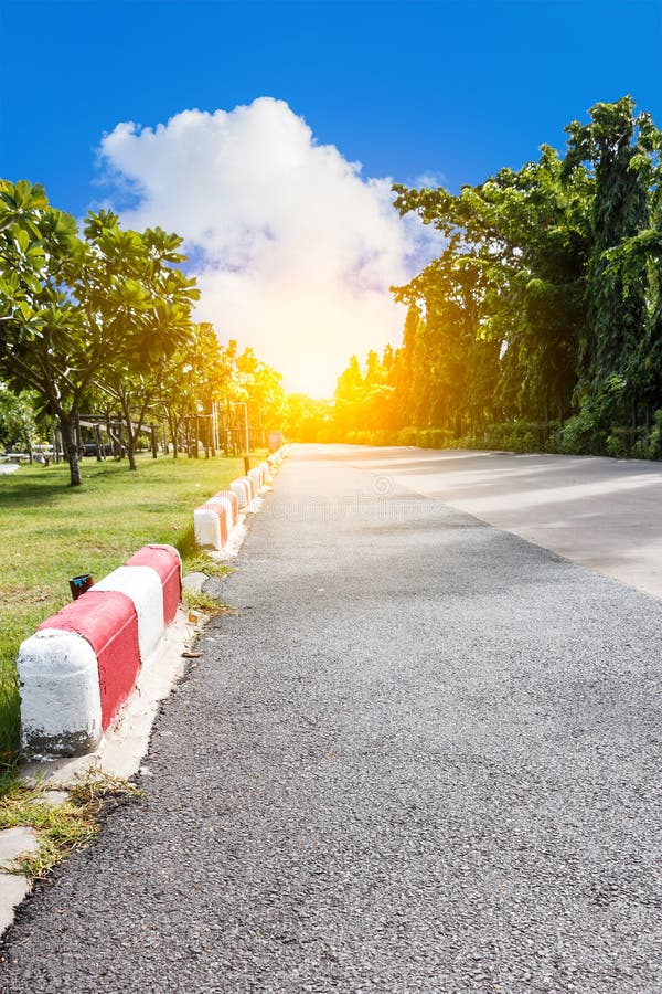 Jogging Track at Public Park Stock Photo - Image of outdoors, park ...