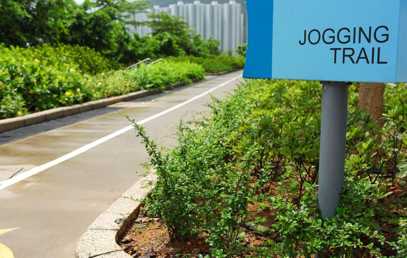 Jogging trail stock image. Image of long, foliage, isolated - 15637733