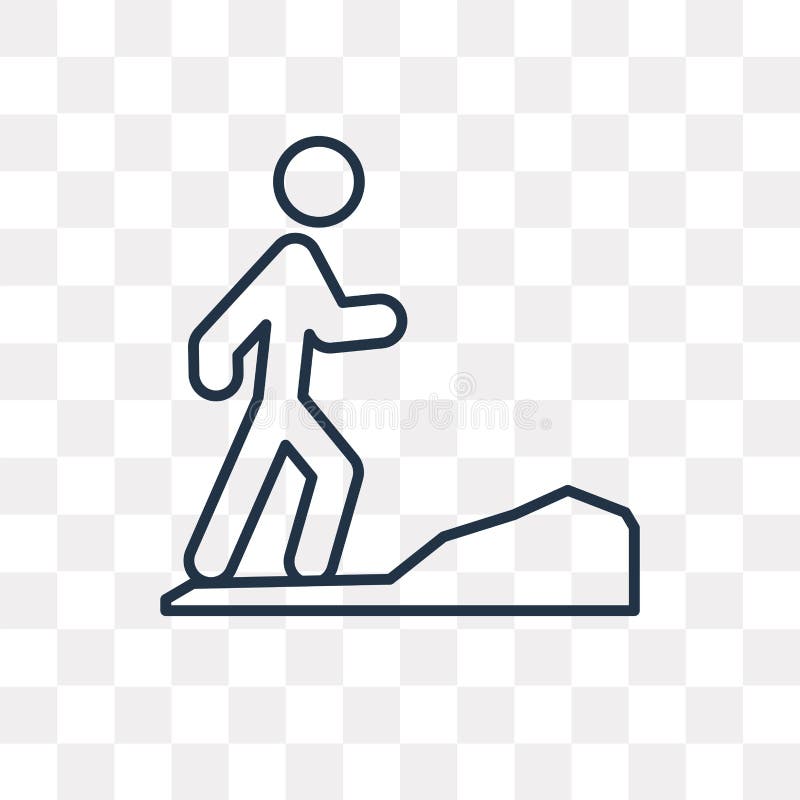 Linear Jogging Icon from Activity and Hobbies Outline Collection. Thin ...