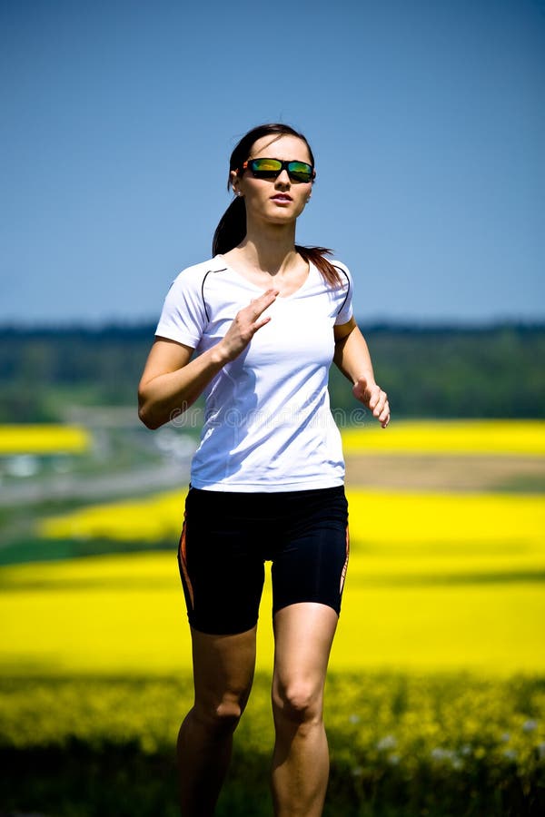 Jogging woman stock photo. Image of sports, training - 14536518