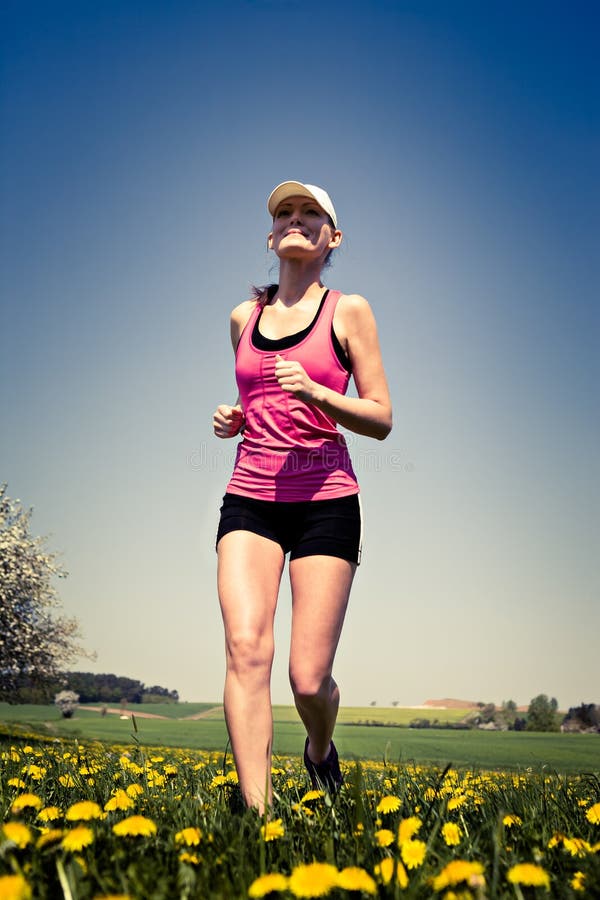 Jogging woman stock photo. Image of break, adult, competition - 23700406