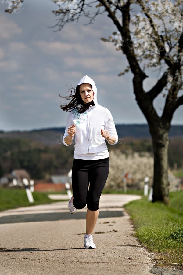 Jogging woman stock image. Image of people, jogging, training - 24697633