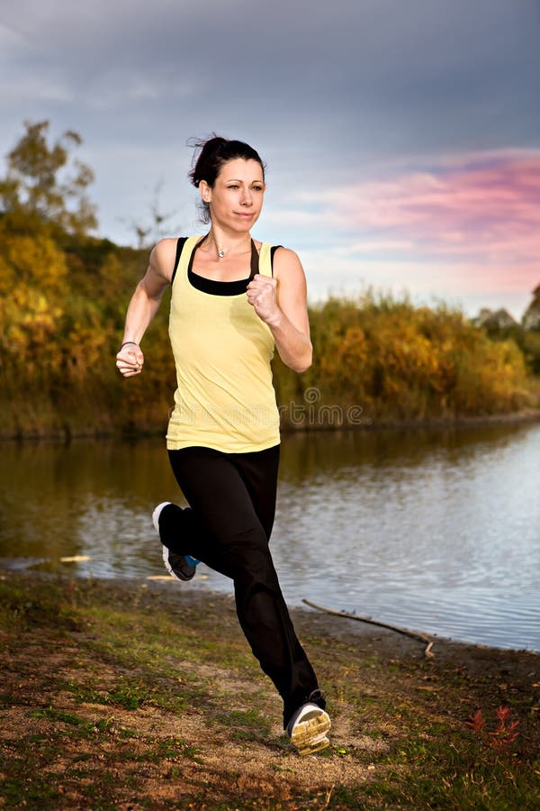Jogging woman stock photo. Image of people, adult, sports - 27250736