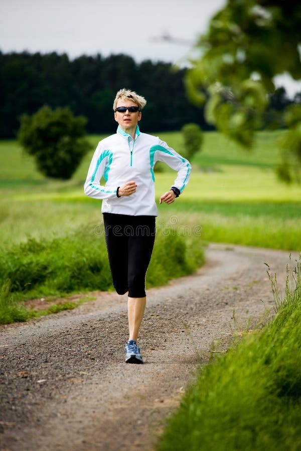 Jogging woman stock image. Image of sports, break, action - 9471419