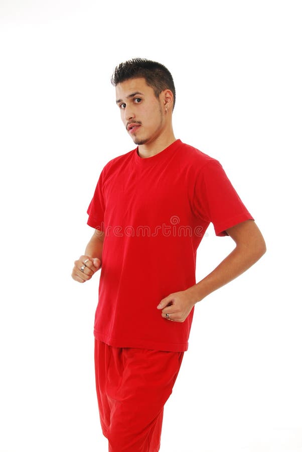Man Running White Shirt Red Shorts Stock Photos - Free & Royalty-Free ...