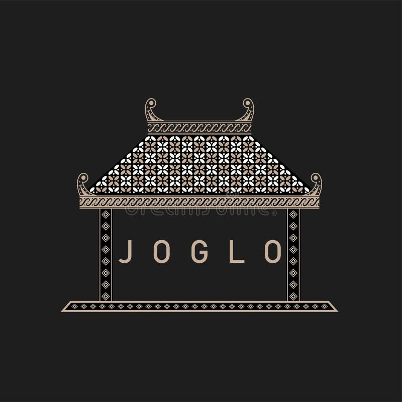 Joglo House Logo Vector,joglo is the Name for a Traditional Javanese ...