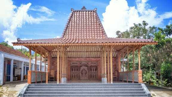 Joglo, Traditional House in Java Stock Image - Image of house ...
