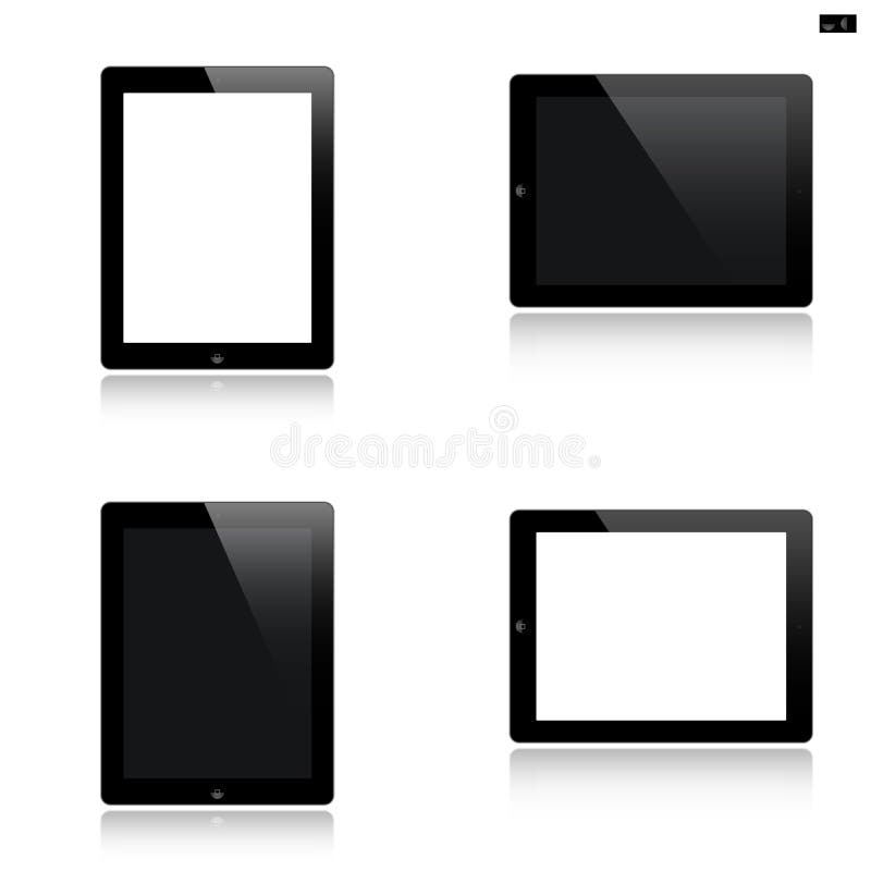 Jogo Da Tabuleta Isolado No Branco Ilustração Stock - Ilustração de ...