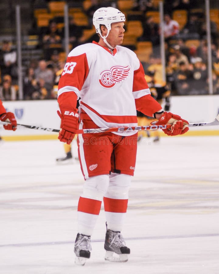 Johan Franzen Detroit Red Wings Editorial Stock Image - Image of ...