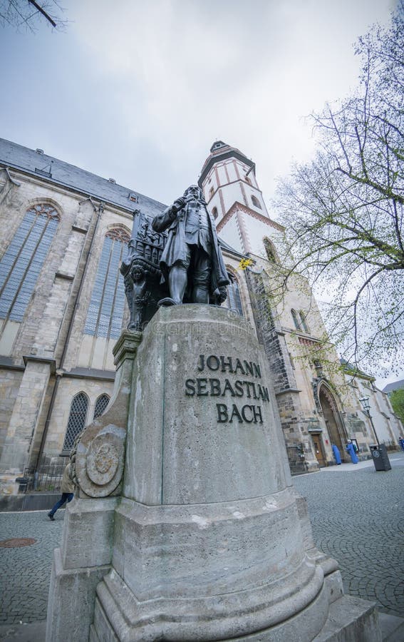Johann Sebastian Bach Monument in Leipzig. Stock Photo - Image of ...