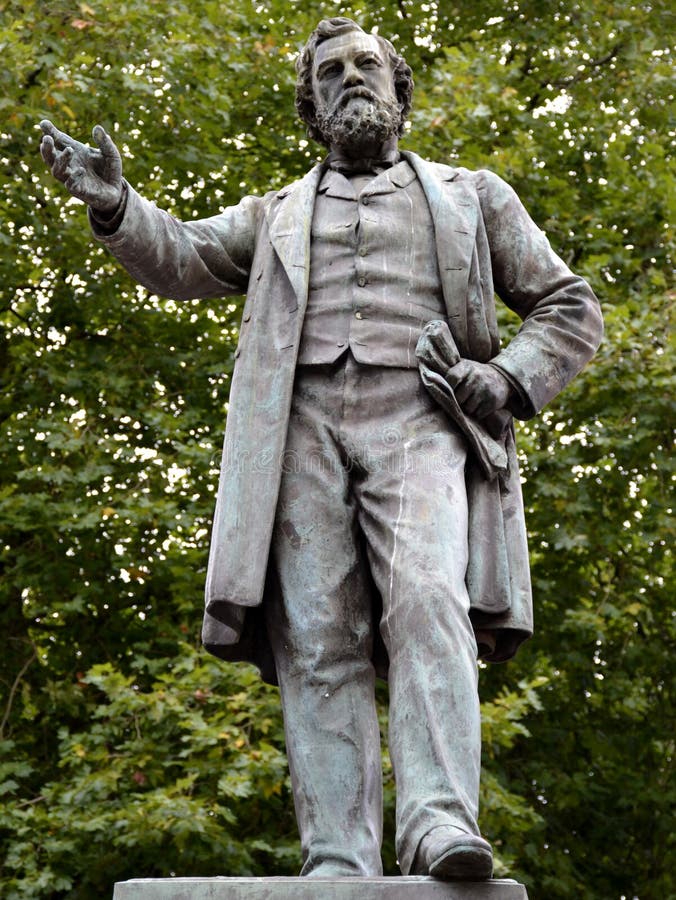 John Batchelor statue stock image. Image of bronze, tree - 46177835