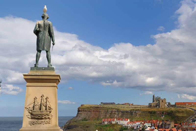 John Cook Memorial editorial photo. Image of hills, clouds - 16568776