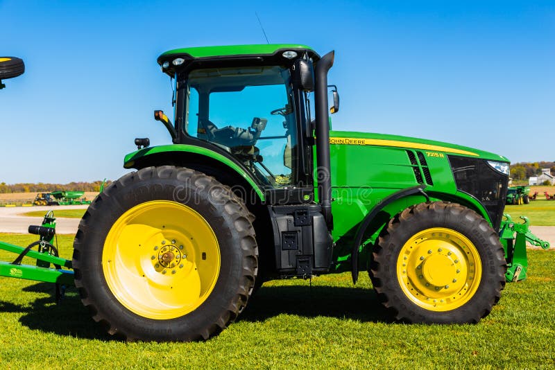 John Deere Model 7215 R editorial stock image. Image of crop - 46136409