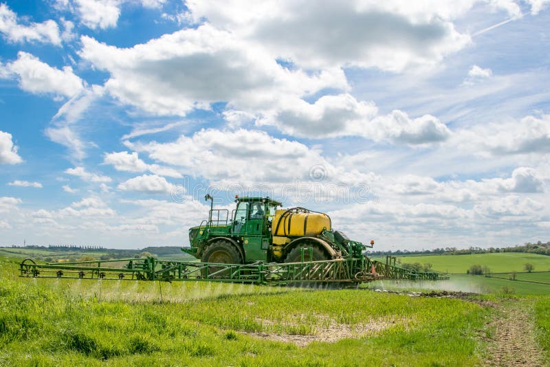 John Deere Sprayer Spraying in Wheat Field Editorial Stock Photo ...