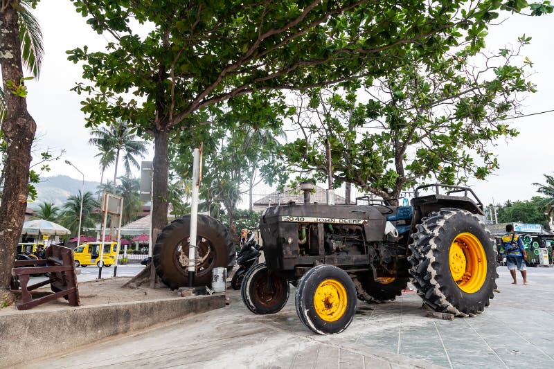 John Deere 2040 Tractor Monument at Patong Beach Phuket Editorial Stock ...